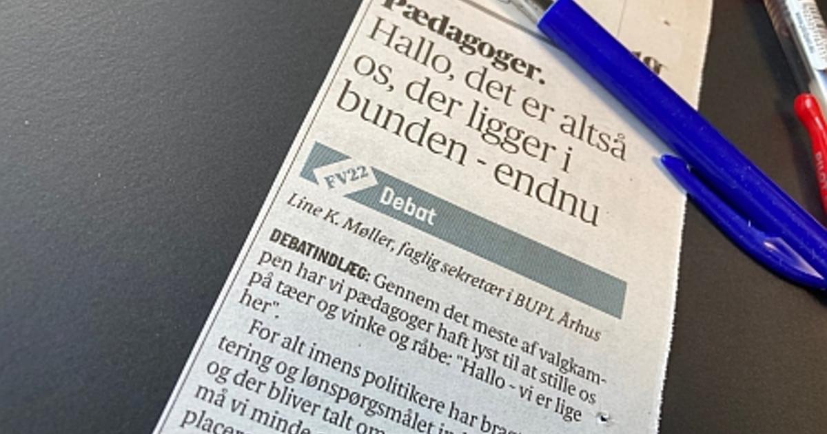 Læserbrev: Hallo, gør noget ved lønefterslæbet! | BUPL